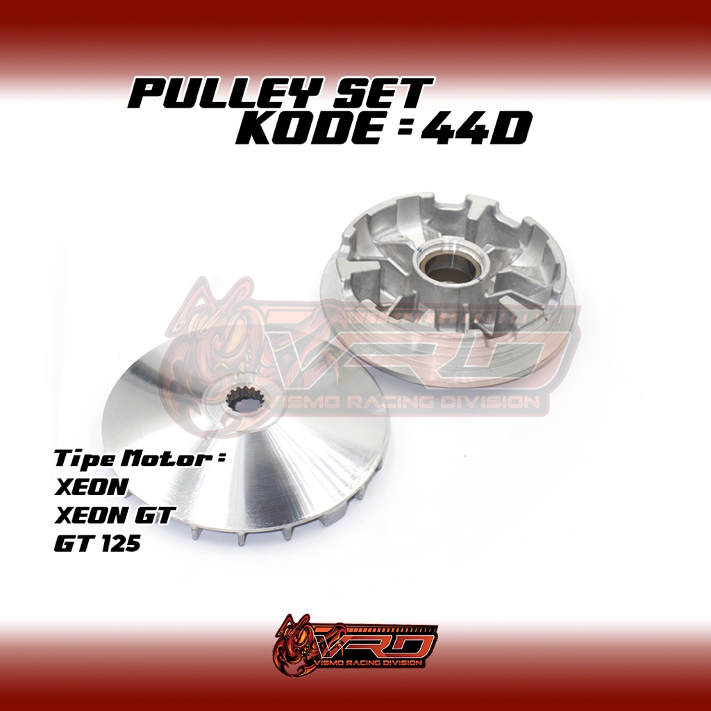 Jual PULLEY SET 44D CUSTOM XEON/ XEON RC /GT 125 CVT MODIF BUBUT ...