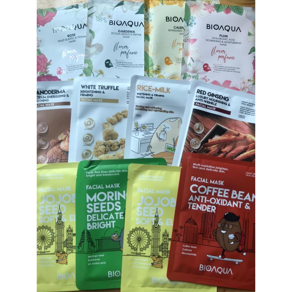 Jual Bioaqua Cosmetics Sheet Mask Masker Wajah ORIGINAL | Shopee Indonesia