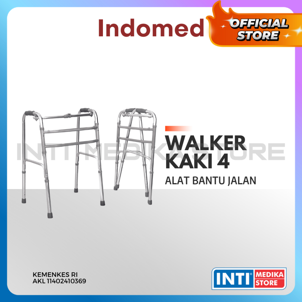 Jual INDOMED - WALKER 2in1 Geser Angkat Lipat | Alat Bantu Jalan ...
