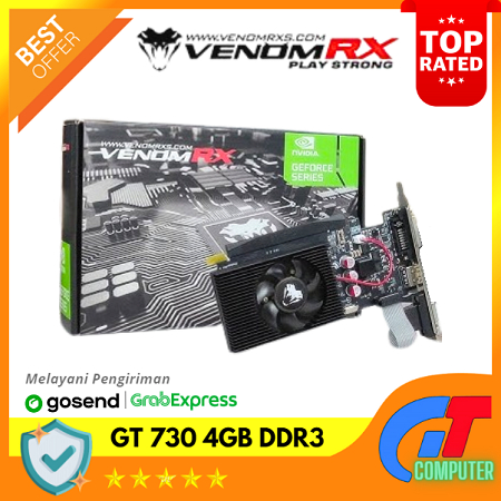 Jual VGA Card VenomRX nVidia Geforce GT 730 4GB DDR3 Resmi | Shopee Indonesia