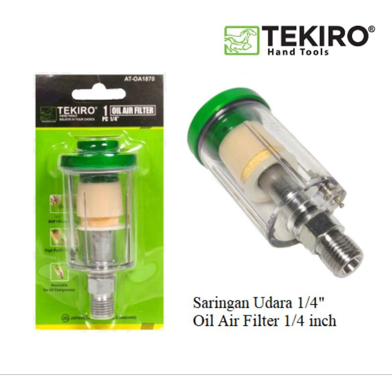 Jual TEKIRO 1/4" Air Filter Angin Saringan Udara Kompresor Mini Water ...