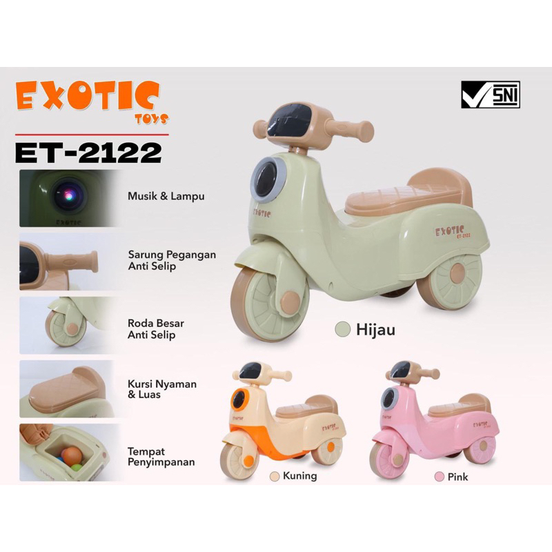 Jual Mainan Motor dorong anak PMB K611 K612 K613 K615 Et2122 ET 2112 ...