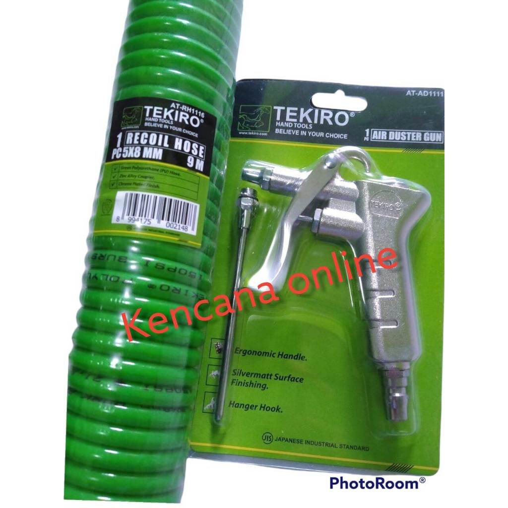 Jual TEKIRO air duster set selang kompresor 9 meter alat tiup angin ...