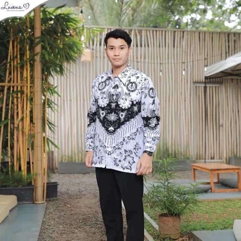 Jual BAJU SERAGAM PGRI TERBARU 2024 MOTIF KUSUMA BANGSA BAHAN BYS PREMIUM LAPIS FURING TIDAK ...