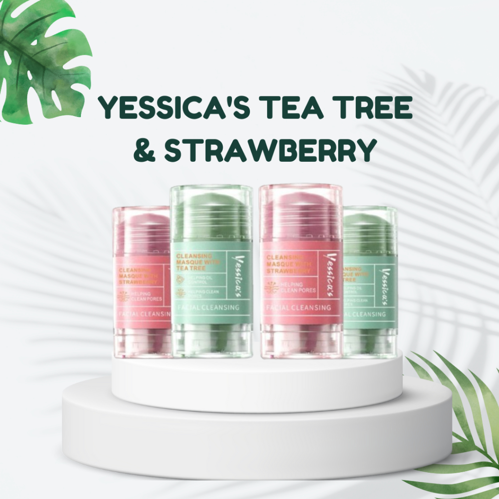 Jual Yessica's Tea Tree & Strawberry Anti Pores & Acne Clay Stick Mask ...