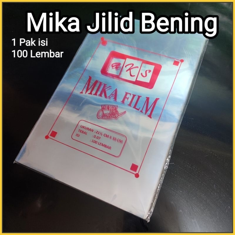 Jual 1 Pak Mika Jilid Bening Isi 100 Lembar ( 0.7 mm ) | Shopee Indonesia