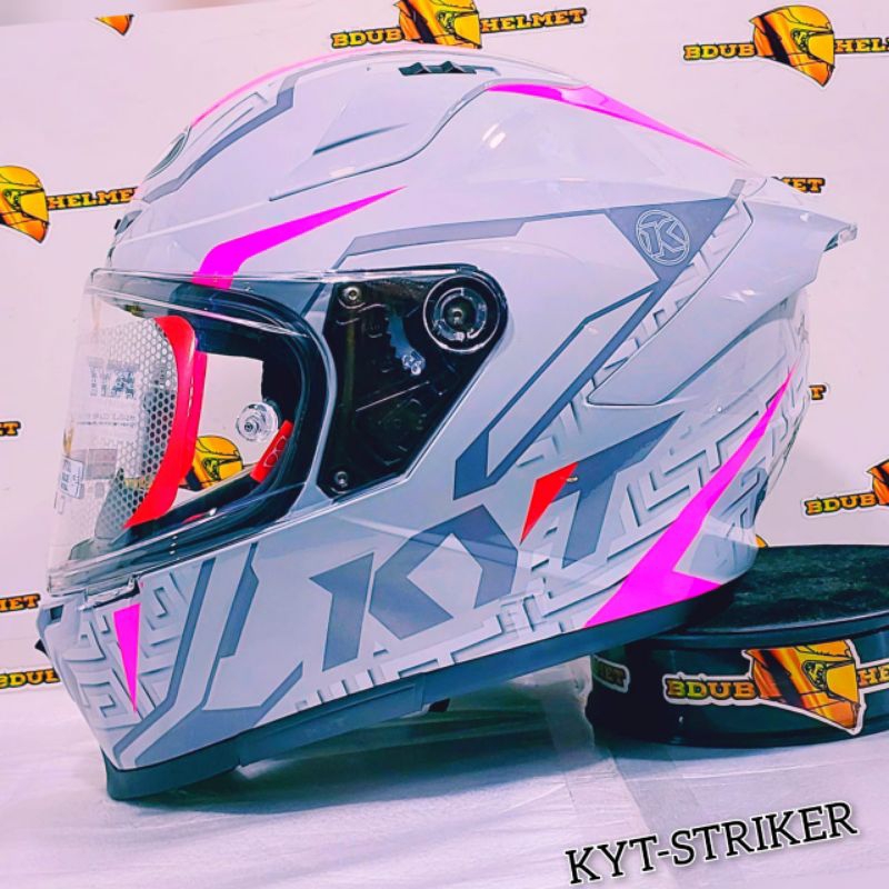 Jual Helm KYT striker #2 puxia paket ganteng | Shopee Indonesia