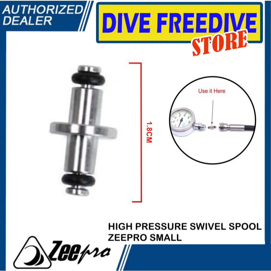 Jual HP High Pressure Swivel Air Spool Zeepro Small for SPG Pressure ...