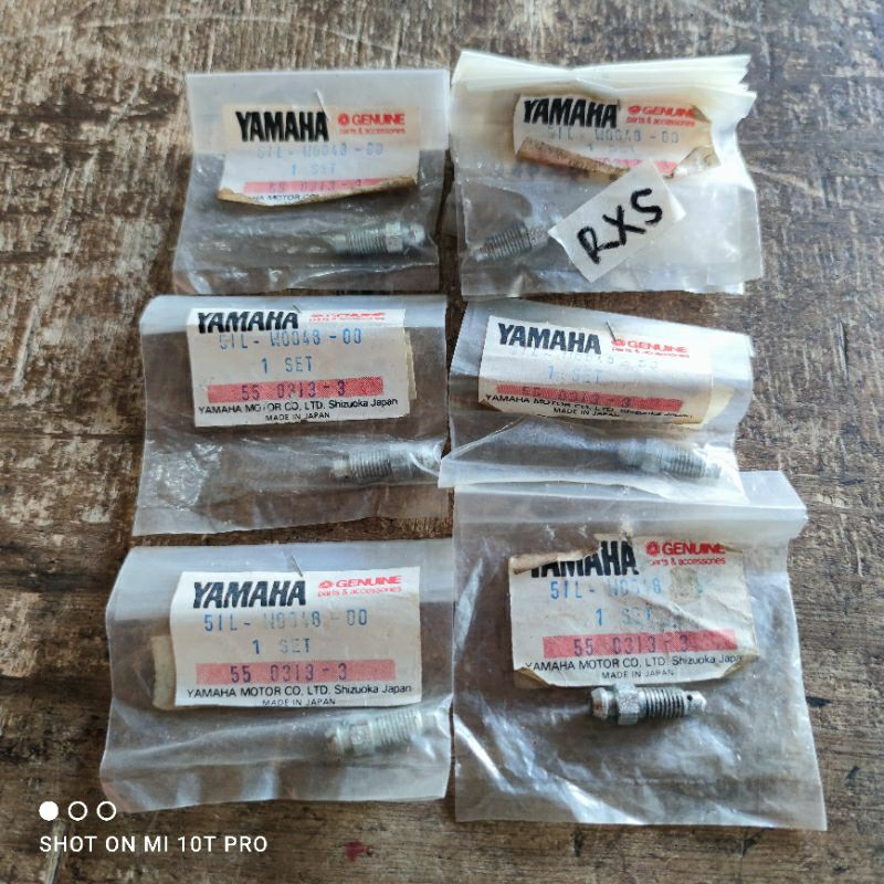 Jual Baut Kaliper Bawah Yamaha RXS RX Special RXK RX King Old Cobra Original Yamaha Japan ...