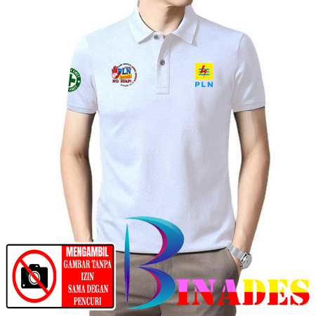 Jual Jual Baju Kaos kerah Mode Polo Depan LOGO LISTRIK PLN - dan logo ...