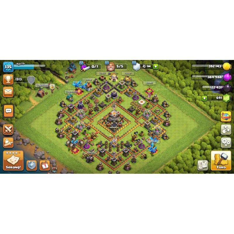 Jual COC TH 11 s/d TH 16 SUPERCELL ID & KLAN | Shopee Indonesia