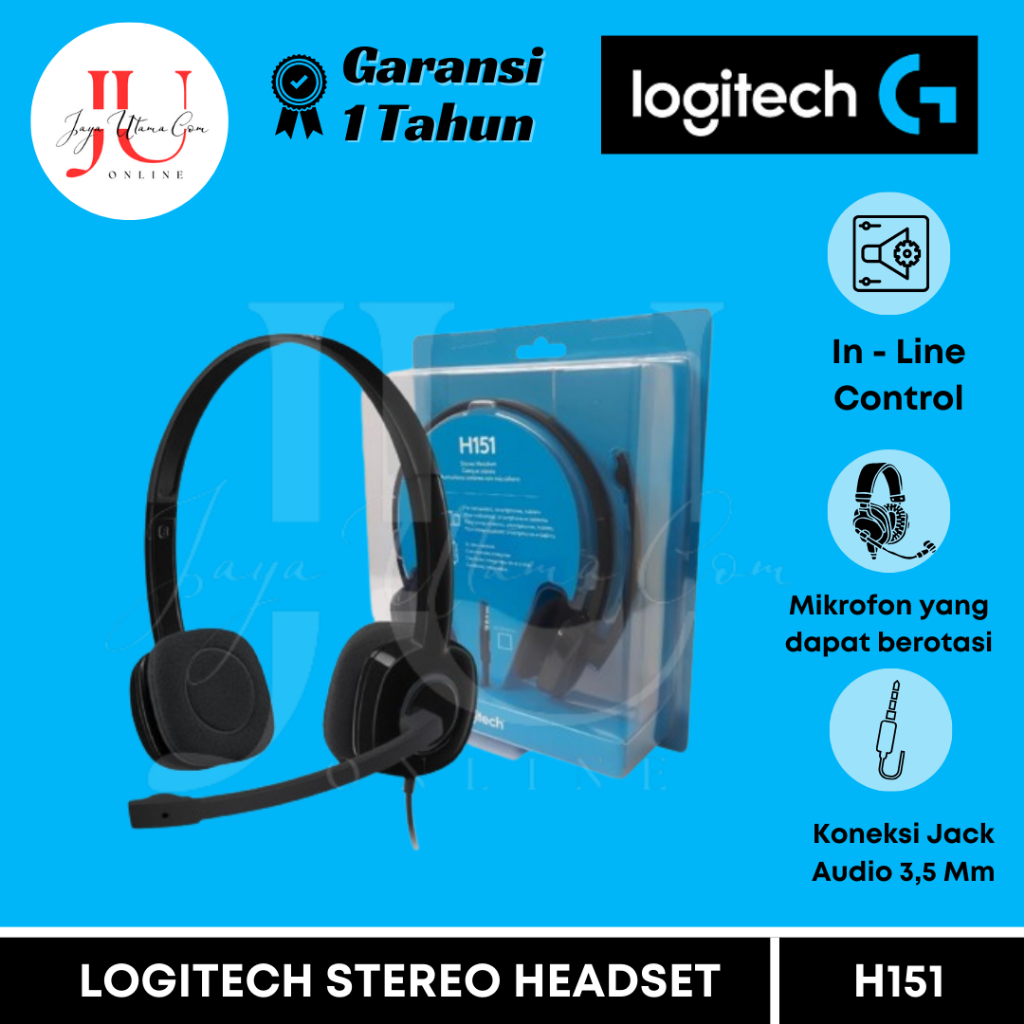 Jual Logitech H151 Stereo Headset - Garansi Resmi | Shopee Indonesia