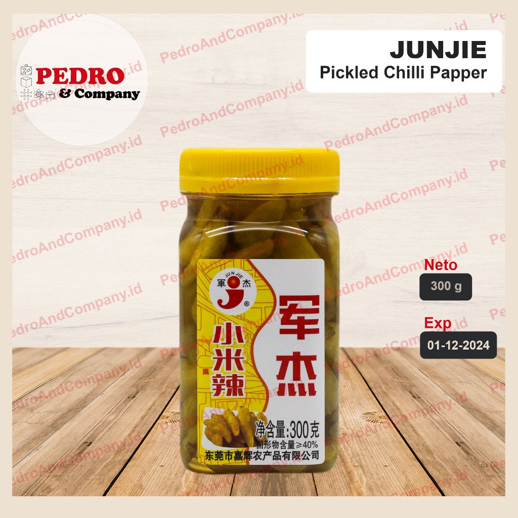 Jual Junjie Pickled Chilli Peppers 300 gram millet spicy cabe acar | Shopee Indonesia