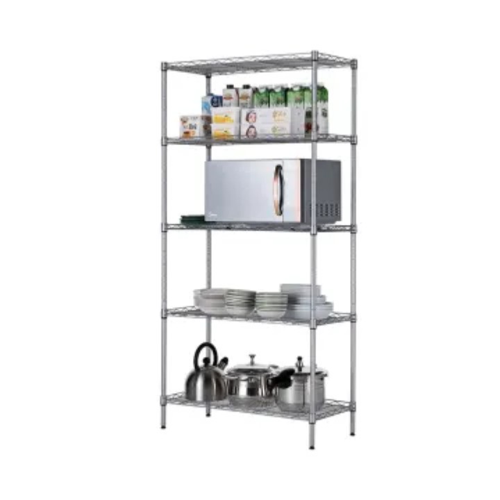 Jual Krisbow rak besi serbaguna 5 tingkat silver | Shopee Indonesia