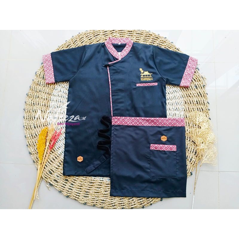 Jual Seragam Restoran Baju Cafe Barista Kantor Custom Baju Kerja Drill ...