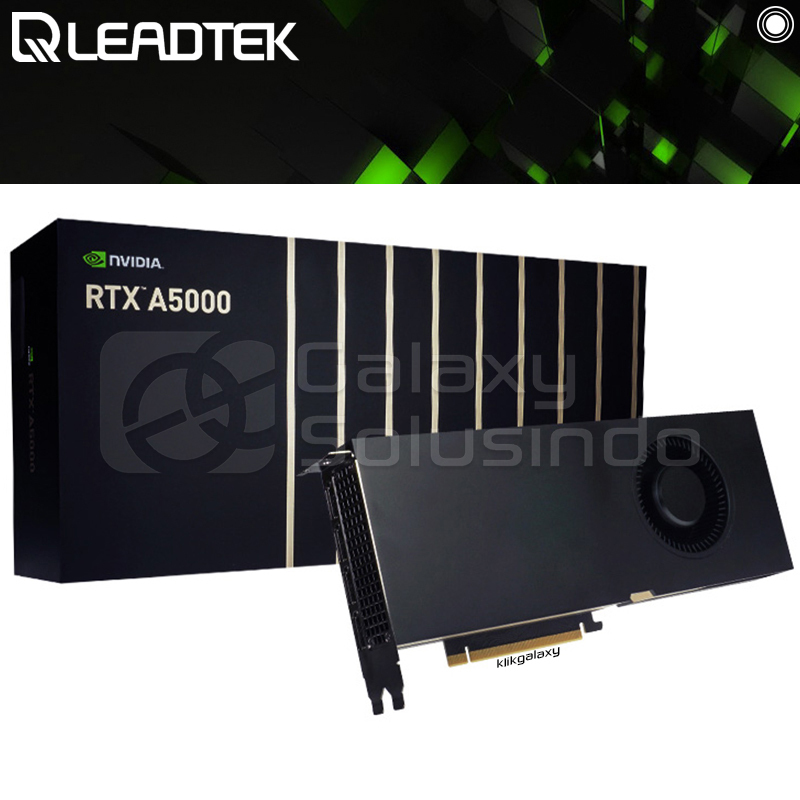 Jual LEADTEK Nvidia Quadro RTX A5000 24GB GDDR6 - VGA DDR6 With ECC ...