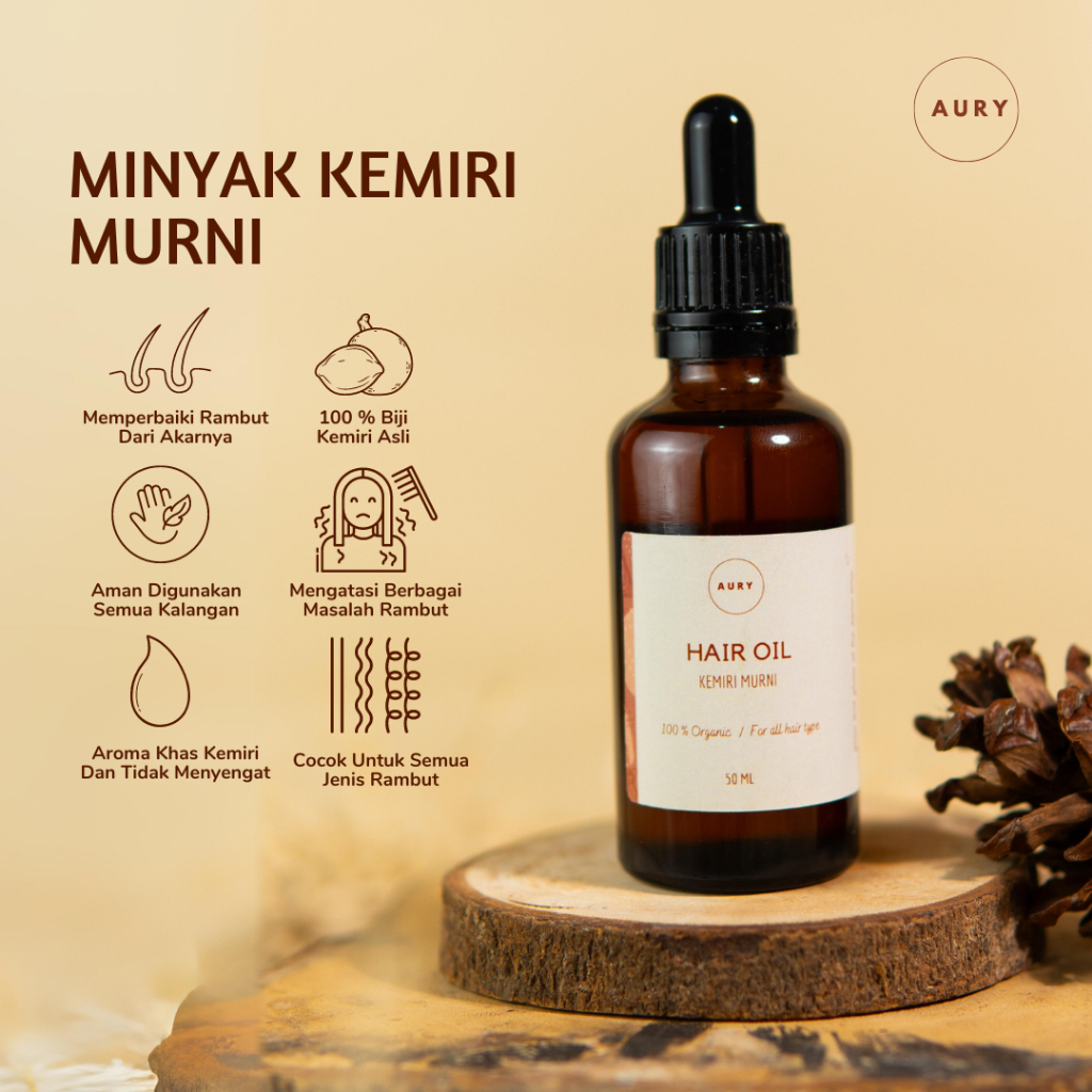 Jual Minyak Kemiri 50ml Murni 100% - Untuk Rambut Rontok | Shopee Indonesia
