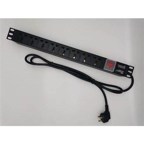 Jual PDU Horizontal 8 outlet rack 16A / Power Distribution Unit 8 hole | Shopee Indonesia