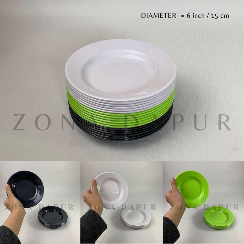 Jual Piring Tatakan Gelas Melamin SINGASINGI (15 cm), Piring Melamine ...