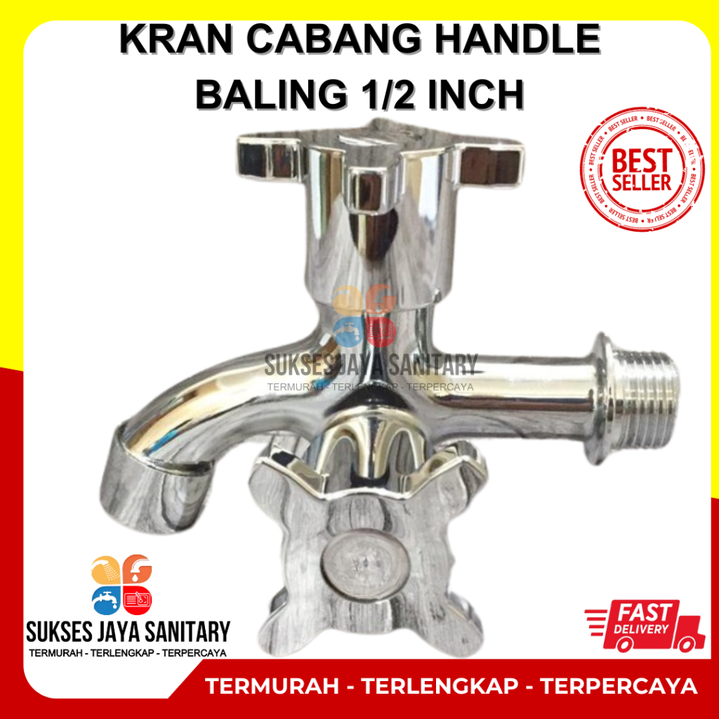 Jual Kran Cabang Shower New Keran Double Stainless Chrome Kamar Mandi ...