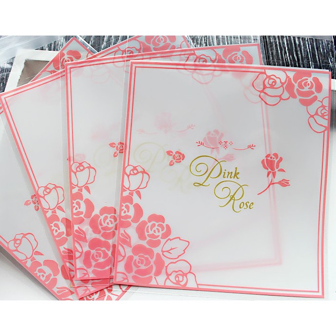 Jual Plastik Packaging Pink Rose Kantong Cookies Lucu 10x10 | Shopee ...