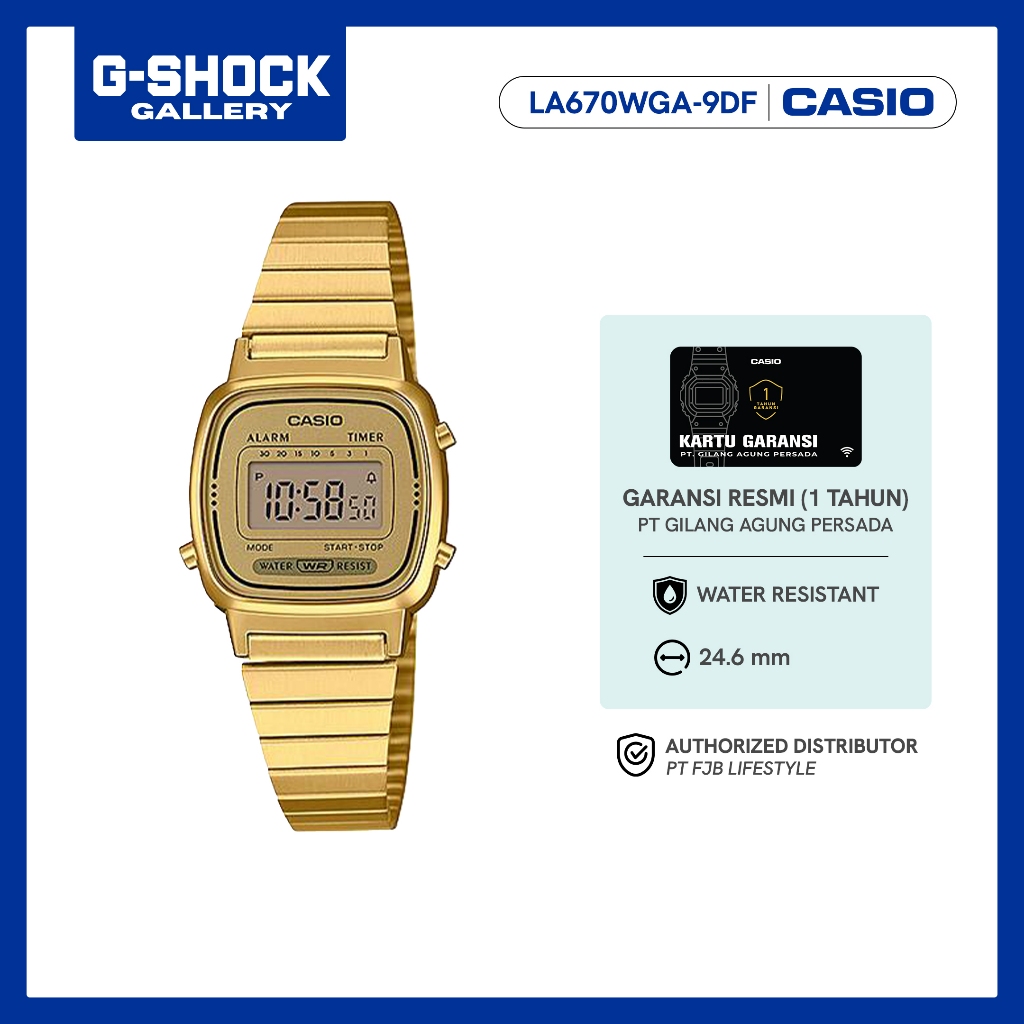 Jual Casio Jam Tangan Wanita LA670WGA-9DF | Shopee Indonesia
