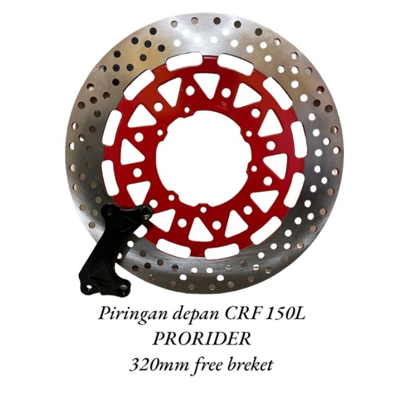 Jual piringan cakram depan honda crf 150l supermoto 320mm bulat set ...