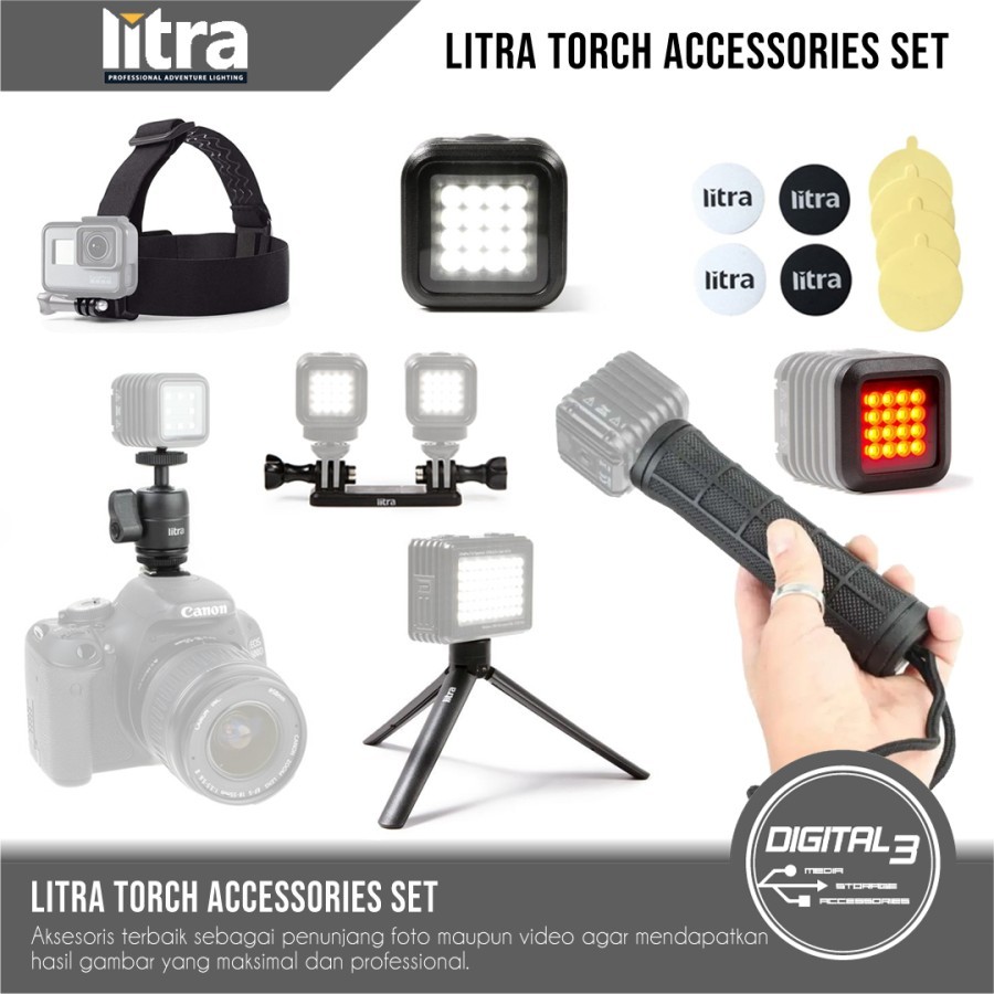 Jual Litra Torch Accessories SET Aksesoris Vlogging Action Camera DSLR ...