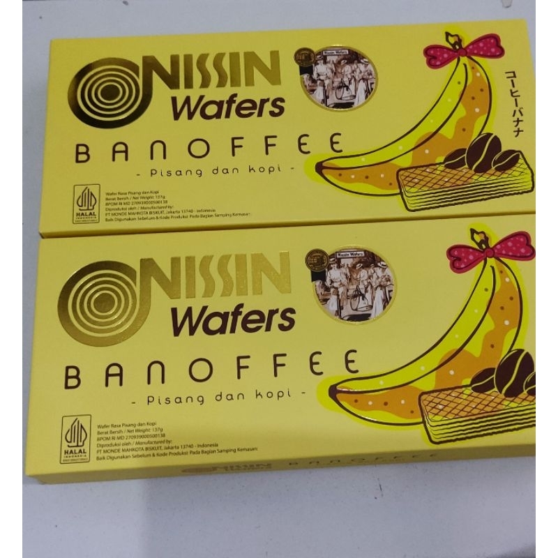 Jual Nissin Wafers Banoffe Wafer Rasa Pisang dan Kopi 137gram | Shopee ...