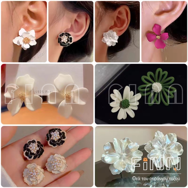 Jual [COD] Anting Wanita Motif Bunga Anting Flower Model Tusuk Untuk ...