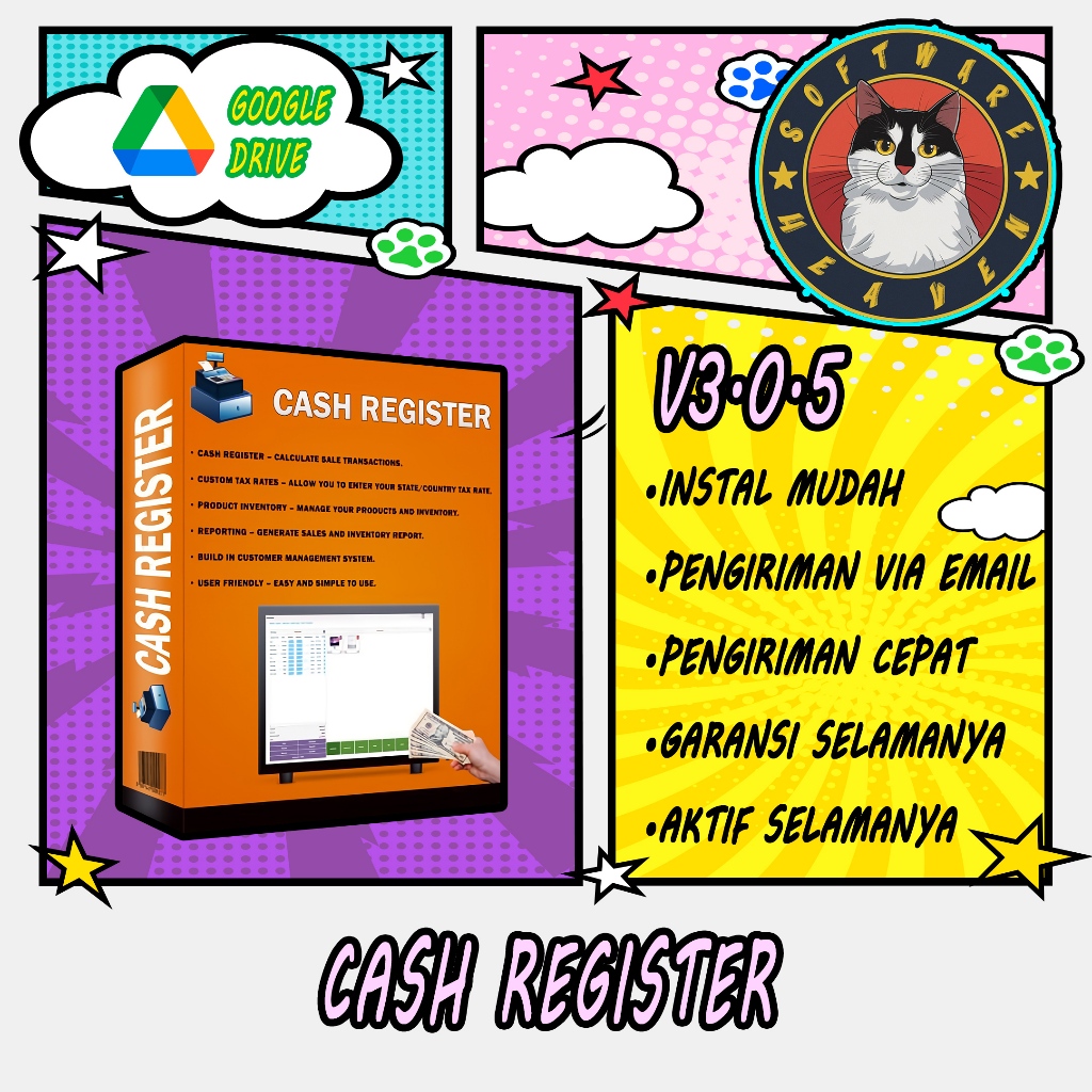 Jual Cash Register Pro 3.0.5 Full Version (Versi Terbaru) | Shopee ...