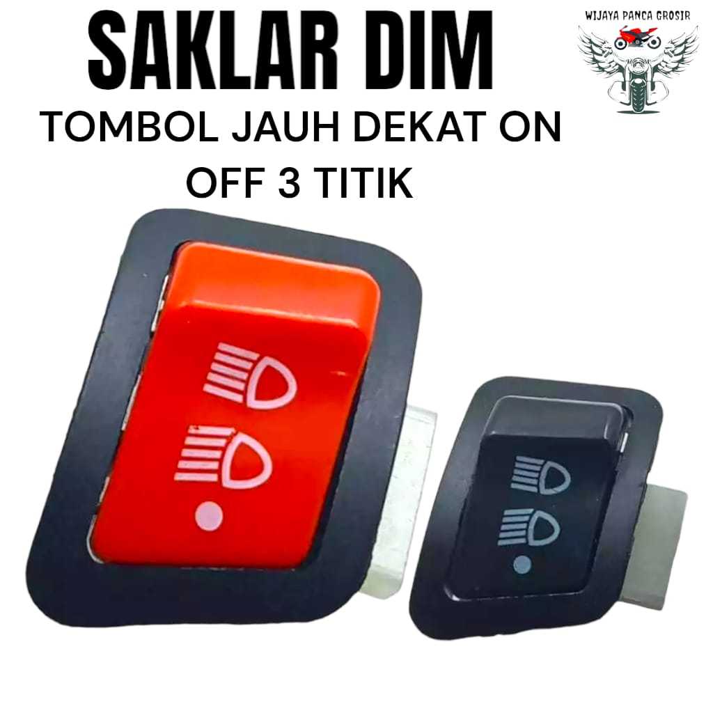 Jual SAKLAR DIM TOMBOL MERAH DAN HITAM VIETNAM ON OFF JAUH DEKAT LAMPU ...