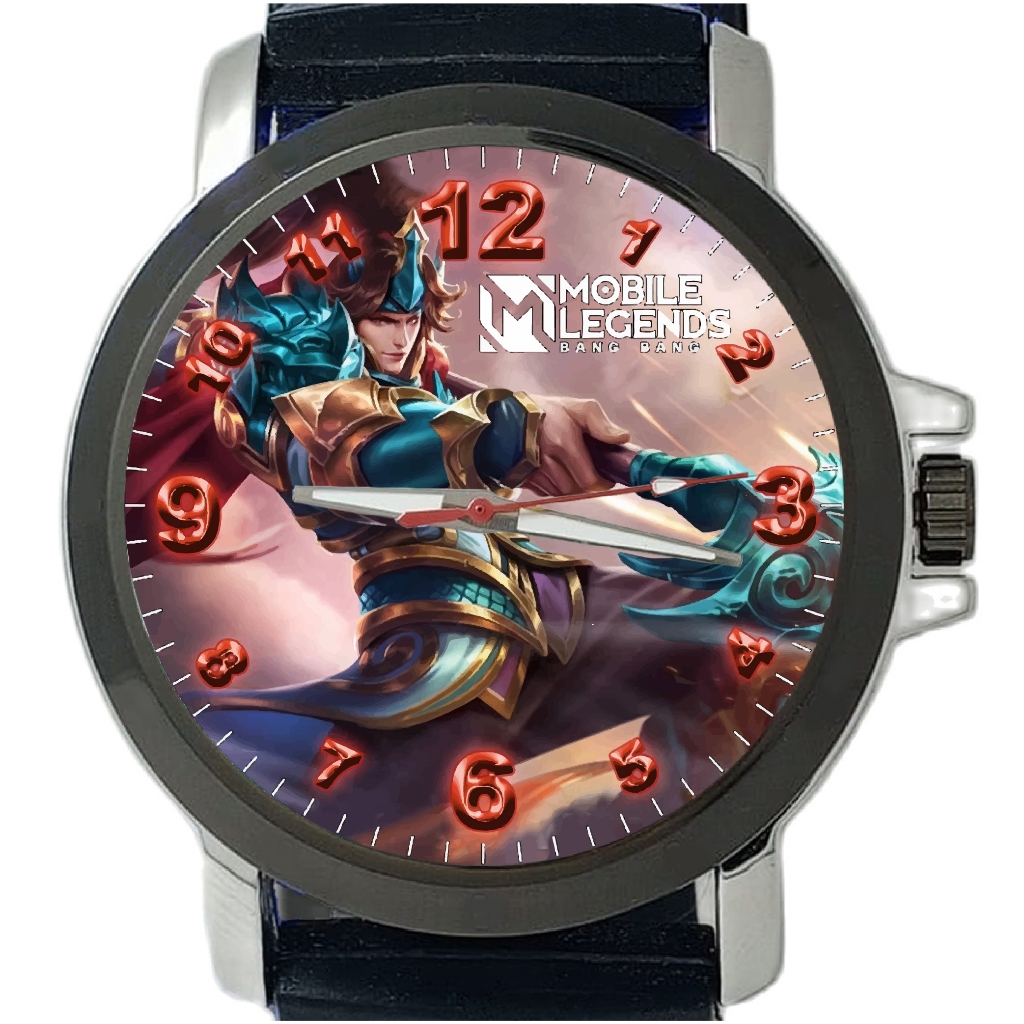 Jual Jam Tangan Anak MLBB Zilong art 1 Analog strap rubber Custom ...
