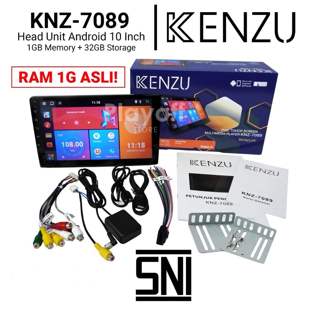 Jual Head Unit Android Kenzu RAM 2+32 GB Car Radio Bluetooth Wifi 7/9 ...