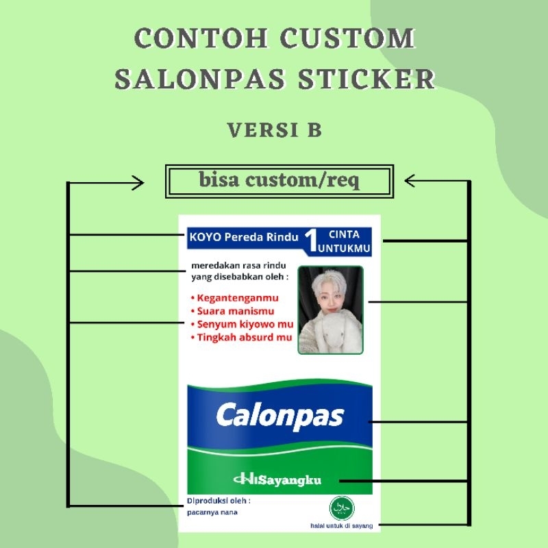 Jual STICKER SALONPAS KOYO NCT CUSTOM FREEBIES KONSER | Shopee Indonesia