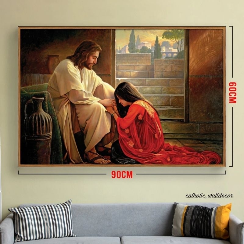 Jual Hiasan dinding Kristen Katolik Tuhan Yesus/ Pengampunan dosa ...