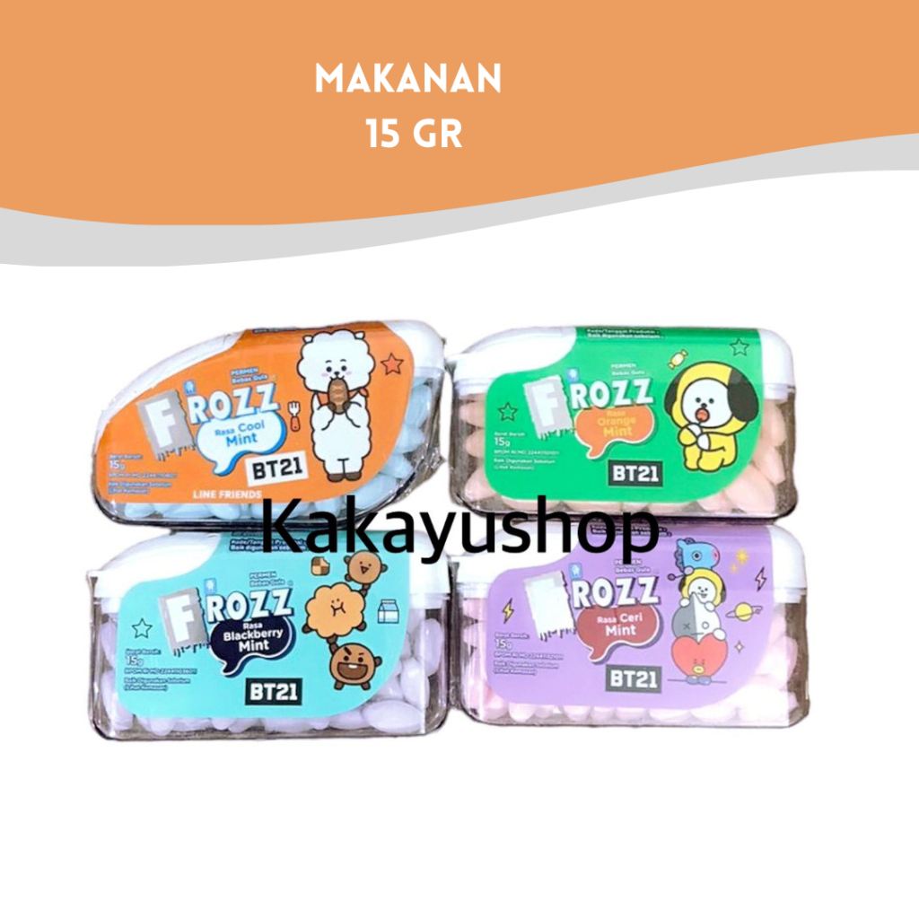 Jual FROZZ Permen Bebas Gula Candy 15GR - Makanan | Shopee Indonesia