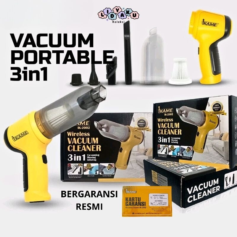 Jual smart vacuum 3 in 1 mini portable "IKAME" ORIGINAL 100% / Compact ...