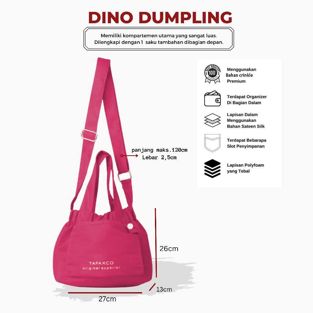 Jual Tas Selempang Dumpling Dino Slingbag Unisex Kobeo (FREE BOX ...