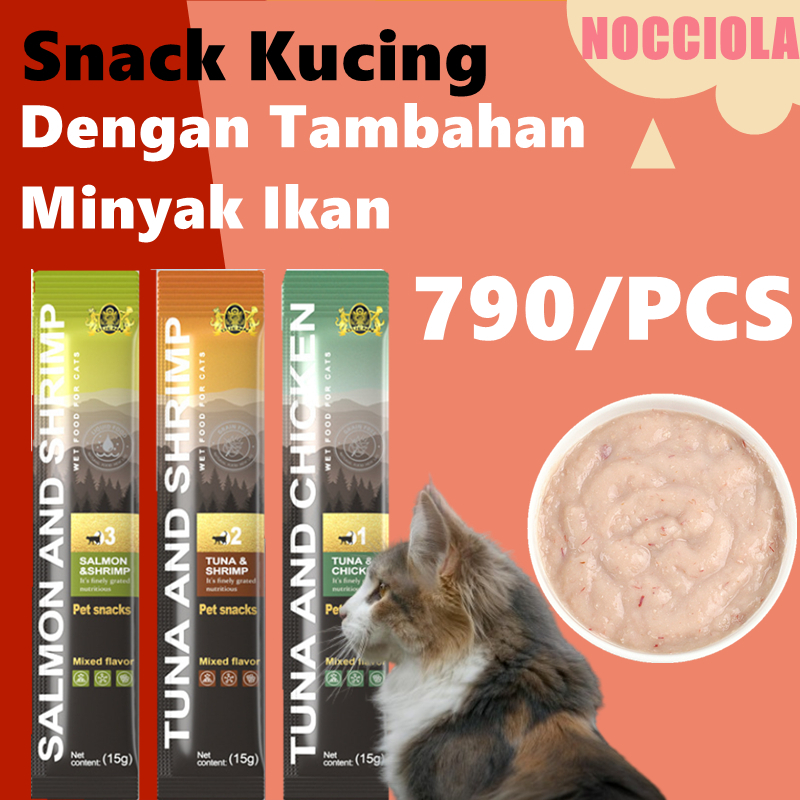 Jual Cemilan Kucing Snack Kucing 15g penggemuk bergizi Cat Food Strip ...