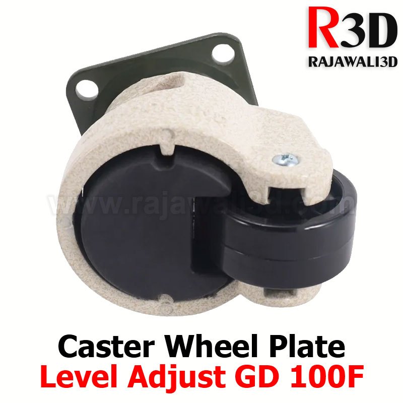 Jual Heavy Duty Roda Caster Wheels Plate GD 100F Leveling Adjustable ...