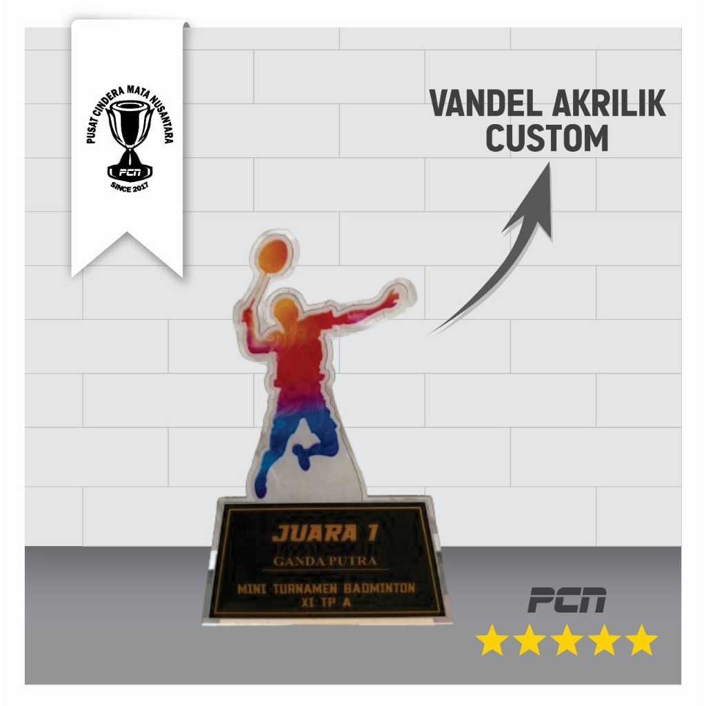 Jual Vandel akrilik custom/vandel penghargaan/vandel ucapan/hadiah ...