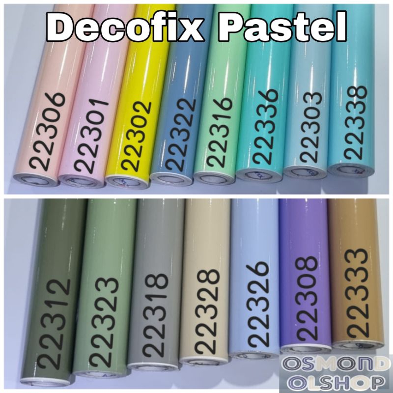 Jual Sticker Decofix Pastel Glossy (Roll) 50cm x 9m | Shopee Indonesia