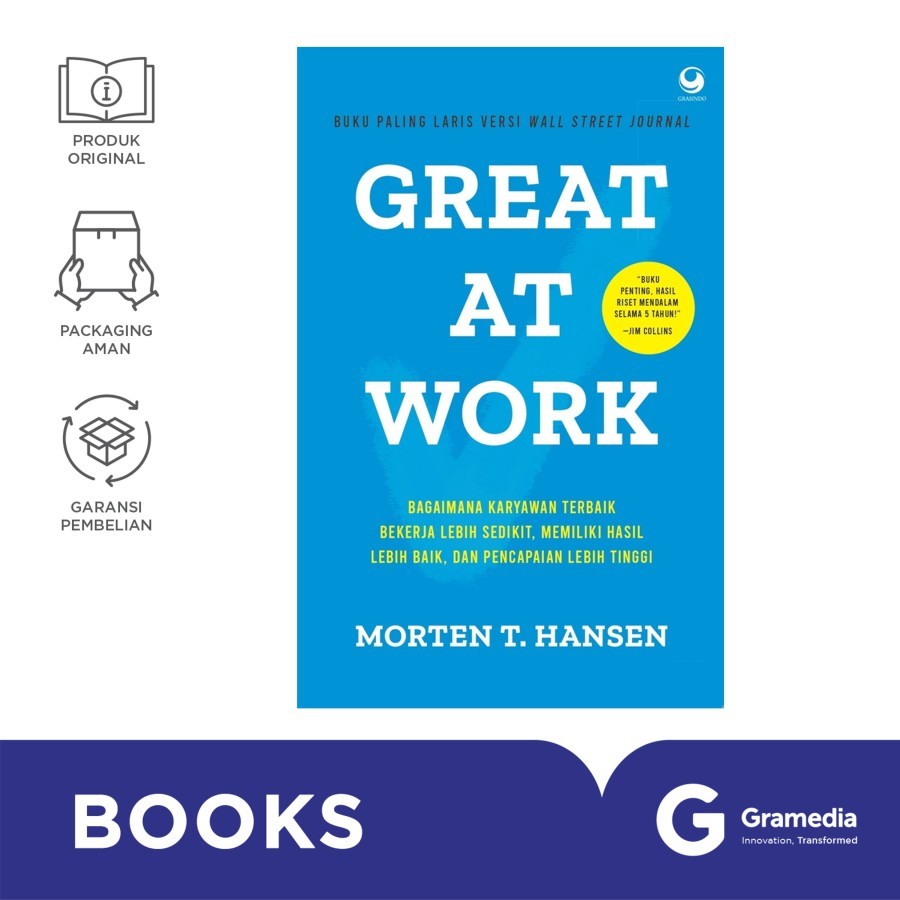 Jual Gramedia MKG - Buku Great at Work (Morten T. Hansen) | Shopee ...
