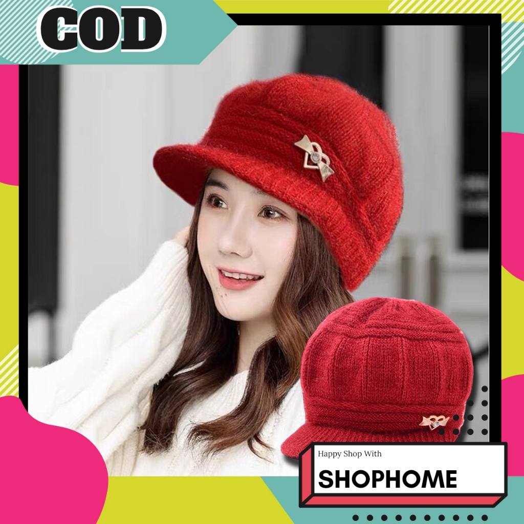 Jual SHOPHOME - Topi wanita Dewasa Terbaru Fashion korea style Bahan ...