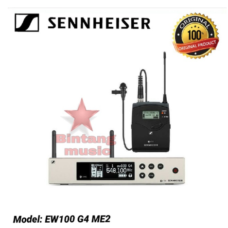 Jual Mic Wireless Sennheiser EW100 G4 ME2 Clip on Original sennheiser EW100G4 | Shopee Indonesia