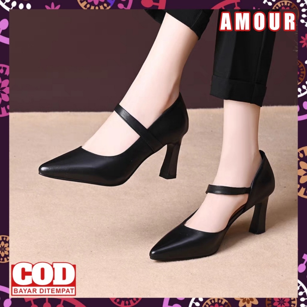 Jual Amour - High Heels Wanita Kerja Hak Tinggi Kasual Elegan Pesta ...