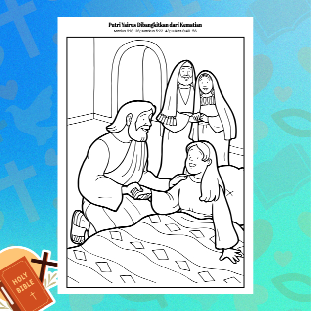 Jual Kertas gambar mewarnai anak A4 (KISAH ALKITAB KRISTEN) | Shopee ...