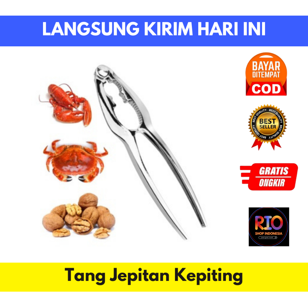 Jual Tang Jepitan Kepiting Stainless Pemecah Cangkang Lobster / Tang ...