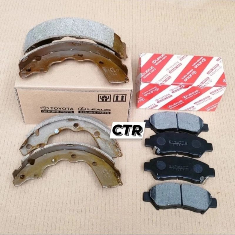 Jual BRAKE PAD~BRAKE SHOE CALYA /KAMPAS REM SET DEPAN BELAKANG TOYOTA CALYA | Shopee Indonesia